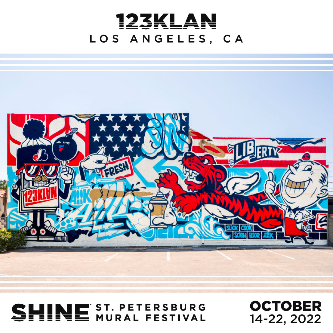 123Klan | SHINE St. Petersburg Mural